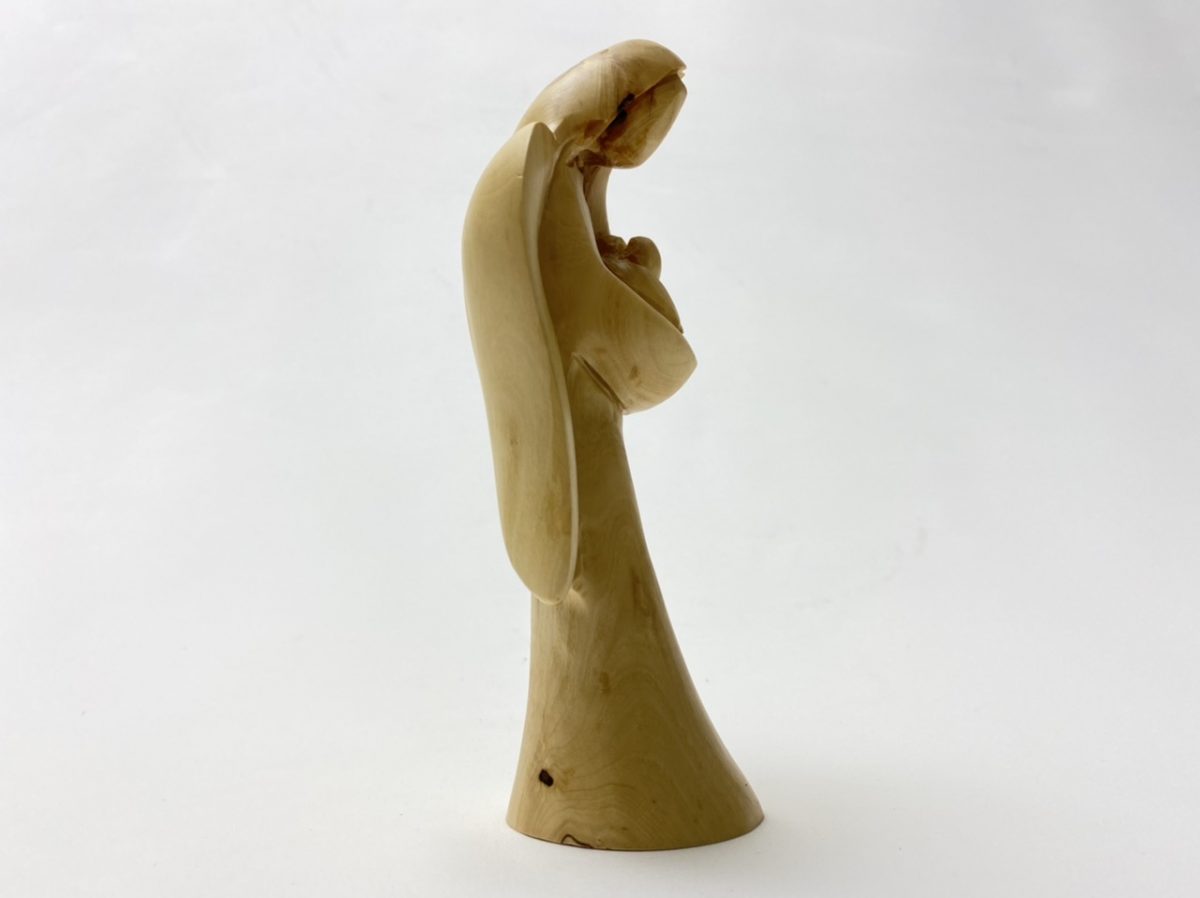 The Garden Angel Faceless Statue - Bethlehem Wood Carving