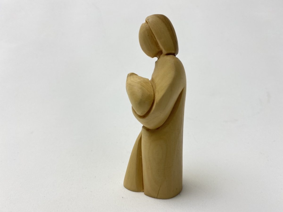 The Good Shepherd Faceless Statue - Bethlehem Wood Carving