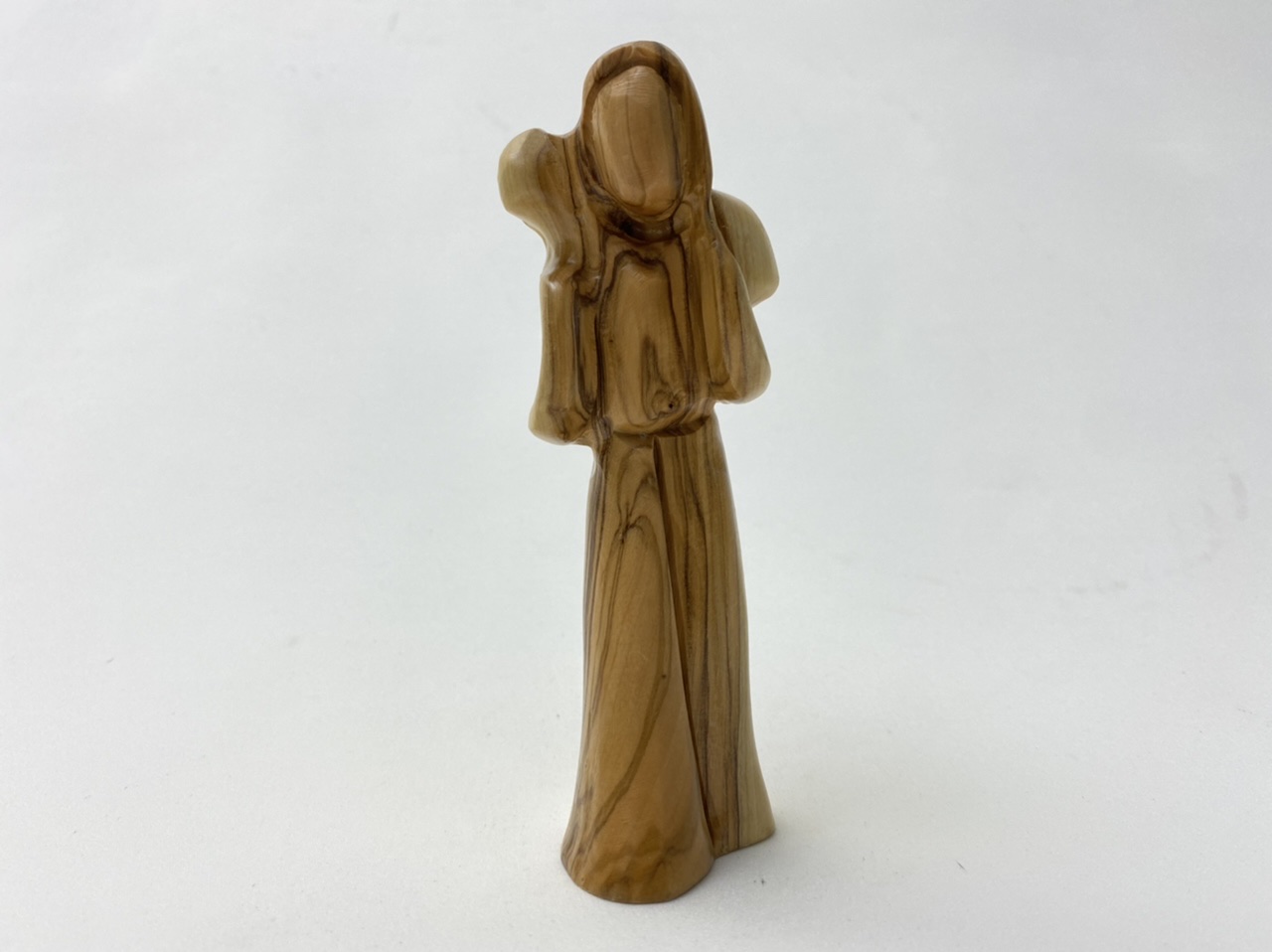 The Good Shepherd Faceless Statue - Bethlehem Wood Carving