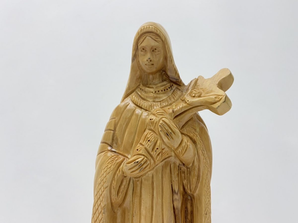 Saint Rose Of Lima Statue - Bethlehem Wood Carving