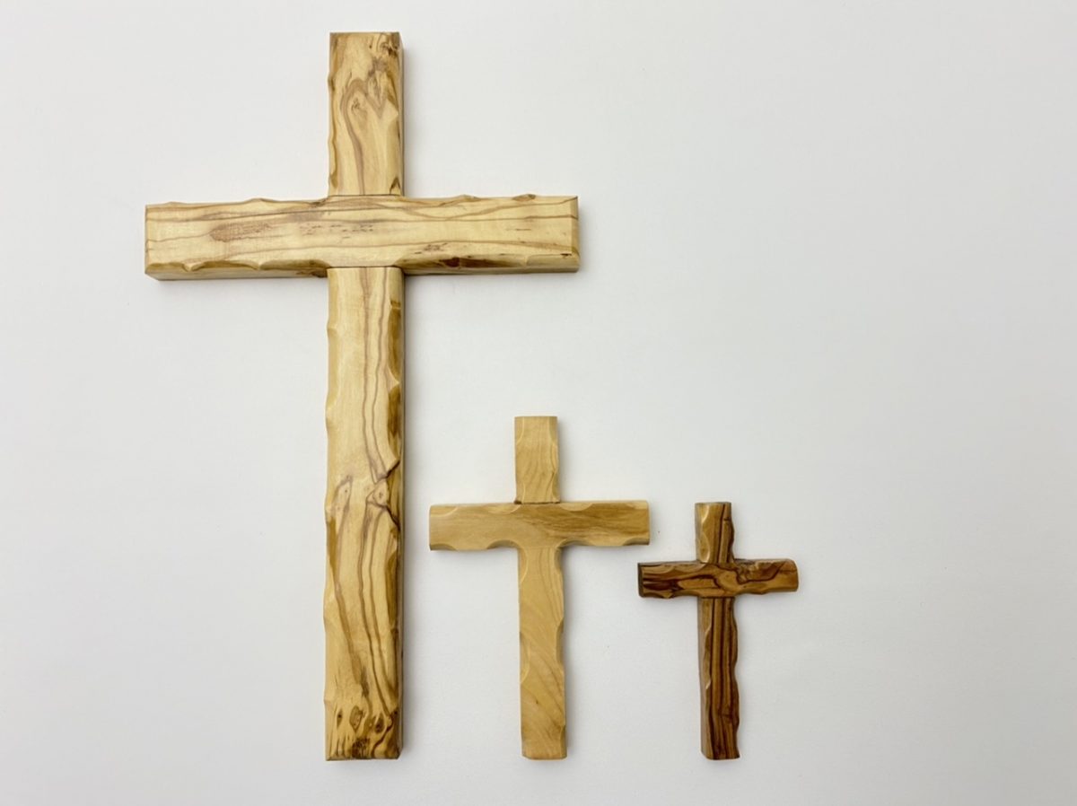 Plain Cross Hand Crafted from Olive Wood - Bethlehem Wood Carving